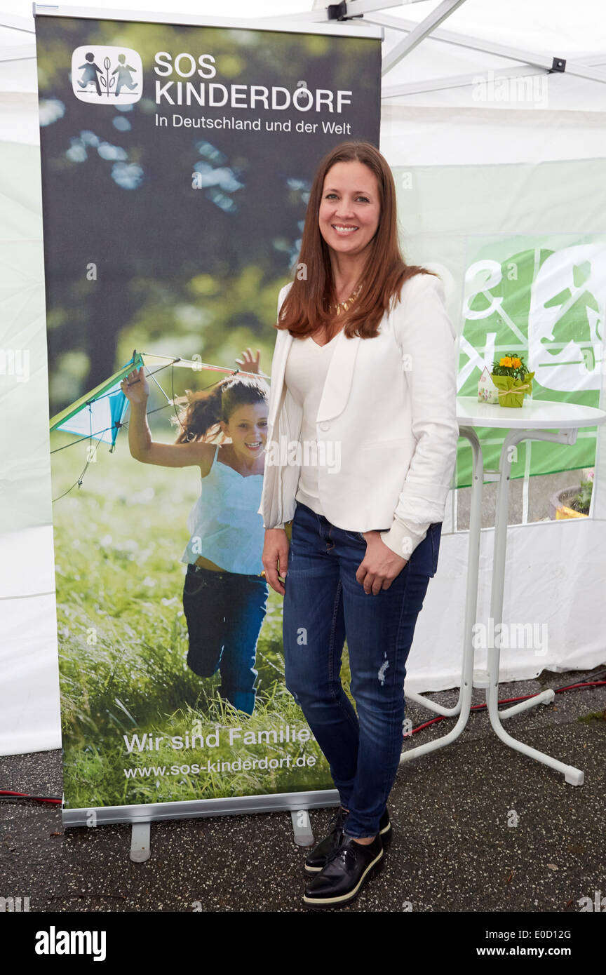 Hamburg, Germany. 09th May, 2014. Patroness Dana Schweiger poses during ...