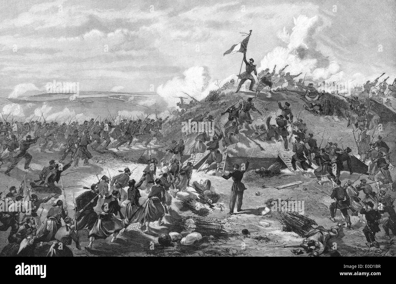 Crimean war 1853 1856 siege sevastopol Black and White Stock Photos & Images - Alamy