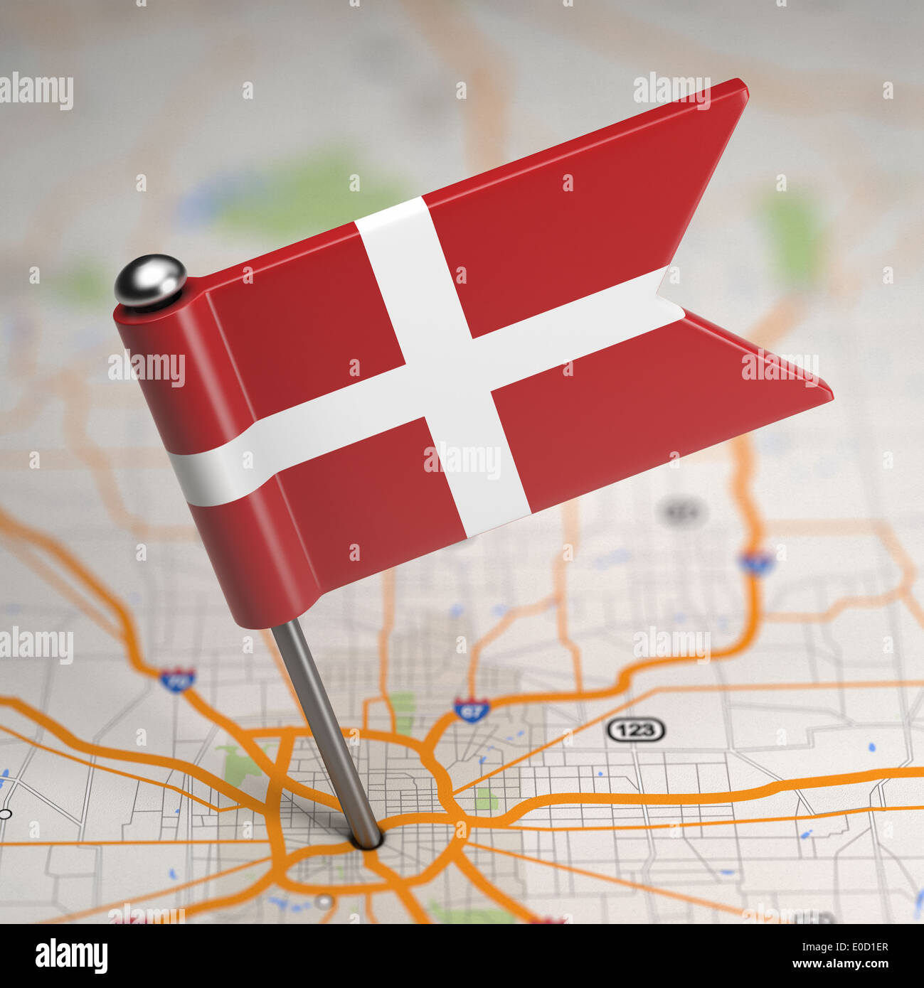 Order of Malta Small Flag on a Map Background Stock Photo - Alamy