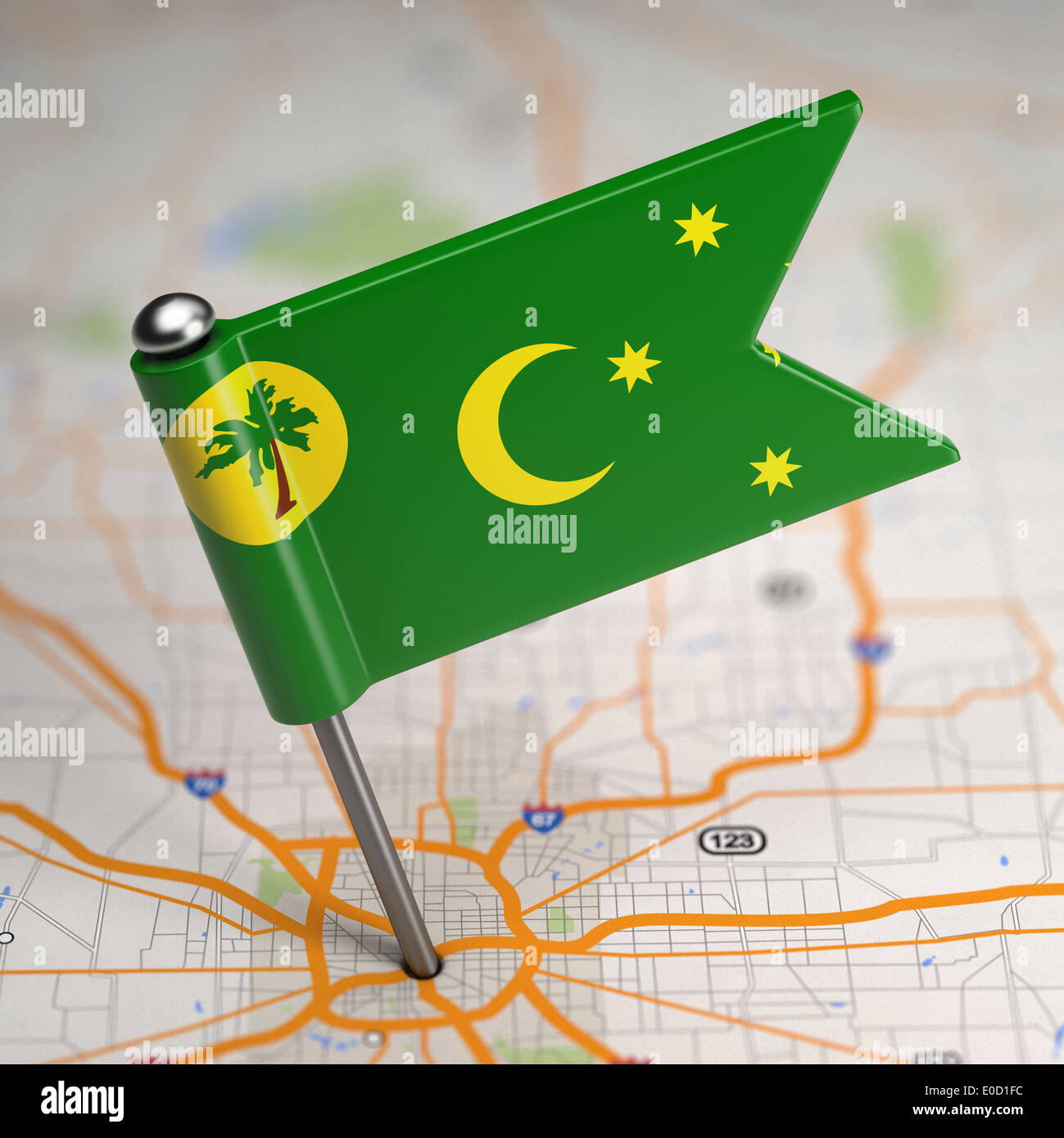 Map of cocos islands hi-res stock photography and images - Alamy