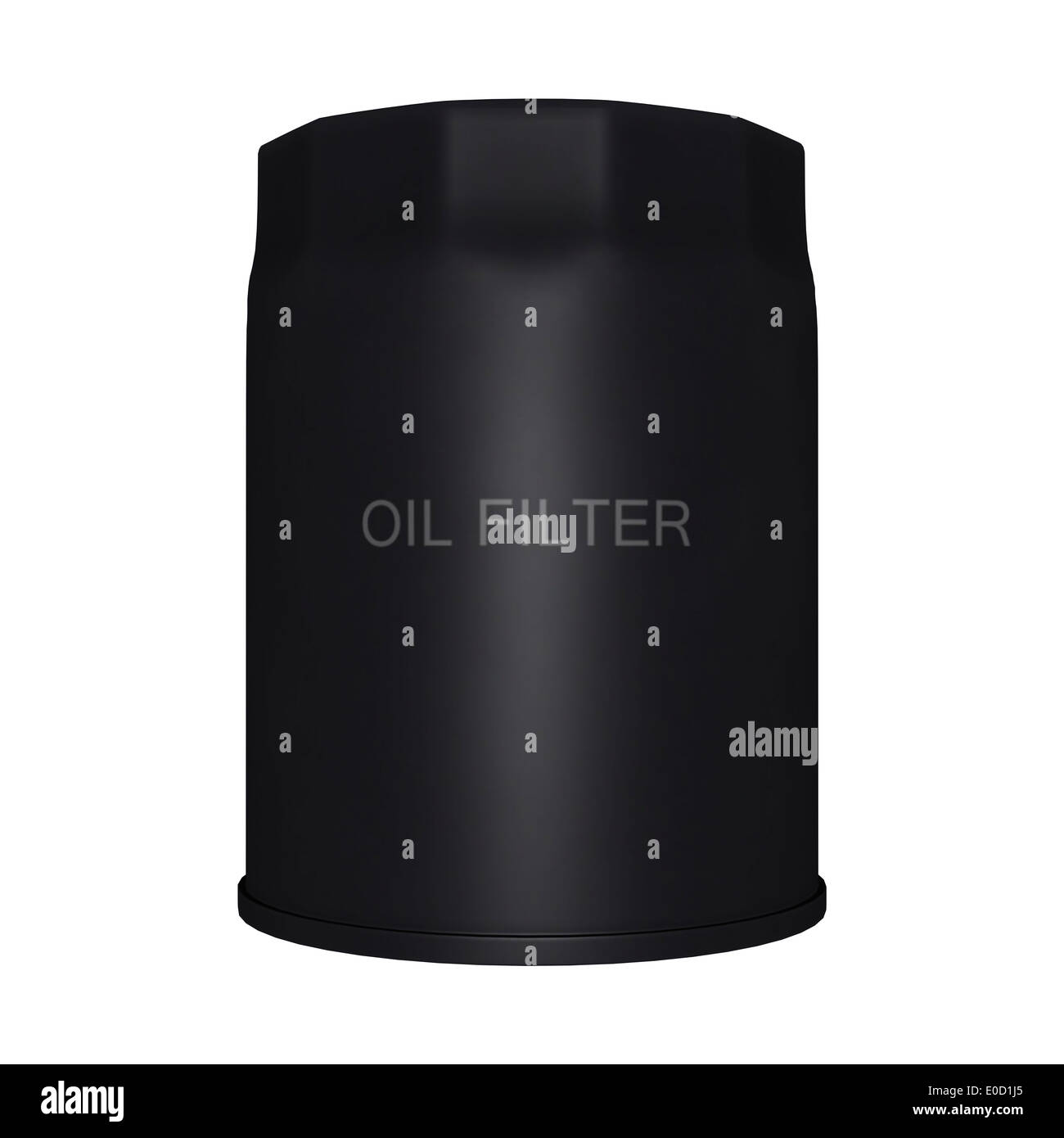 3D digital render of an oil filter isolated on white background Stock ...