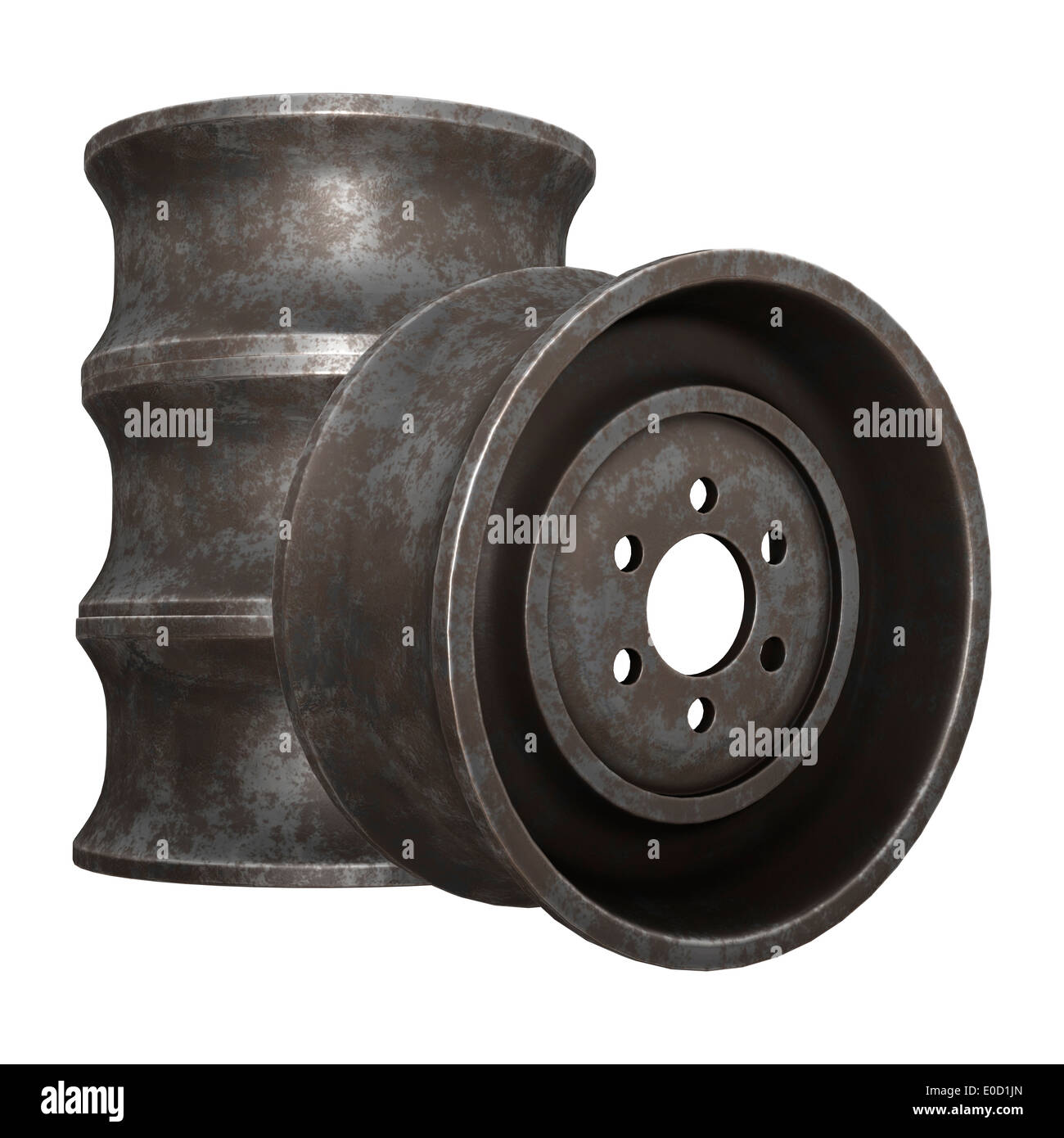 3D digital render of rims isolated on white background Stock Photo - Alamy