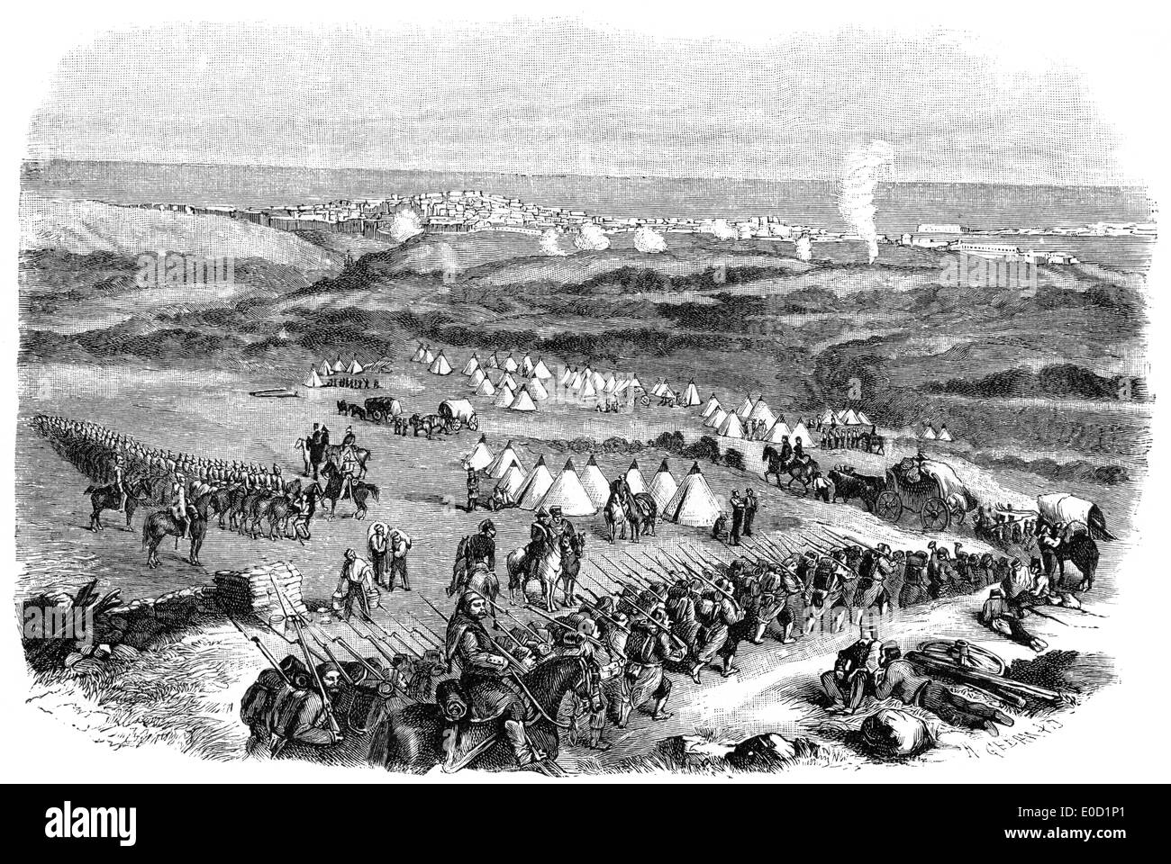 The Siege of Sevastopol, Crimean War, 1853 - 1856 Stock Photo - Alamy