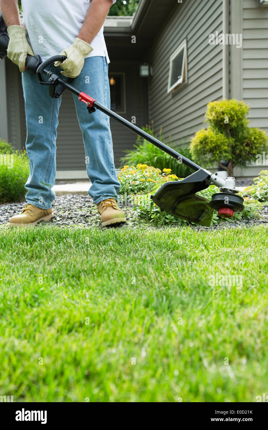 Man in the yard hi-res stock photography and images - Alamy