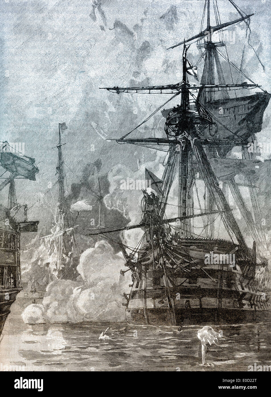 the Battle of Sinope, on 30 November 1853, Crimean War, 1853 - 1856 ...