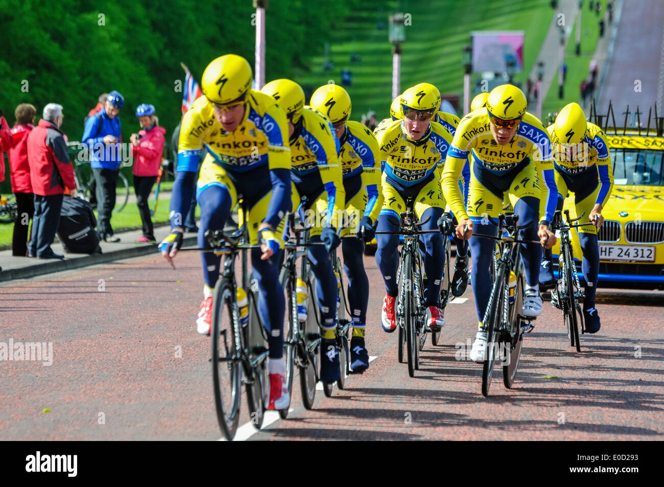 Belfast, Northern Ireland. 9 May 2014 - Giro d'Italia practice session ...