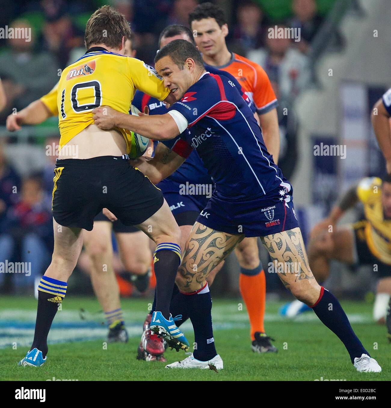 Melbourne, Victoria, Australia. 9th May, 2014. TAMATI ELLISON of the ...