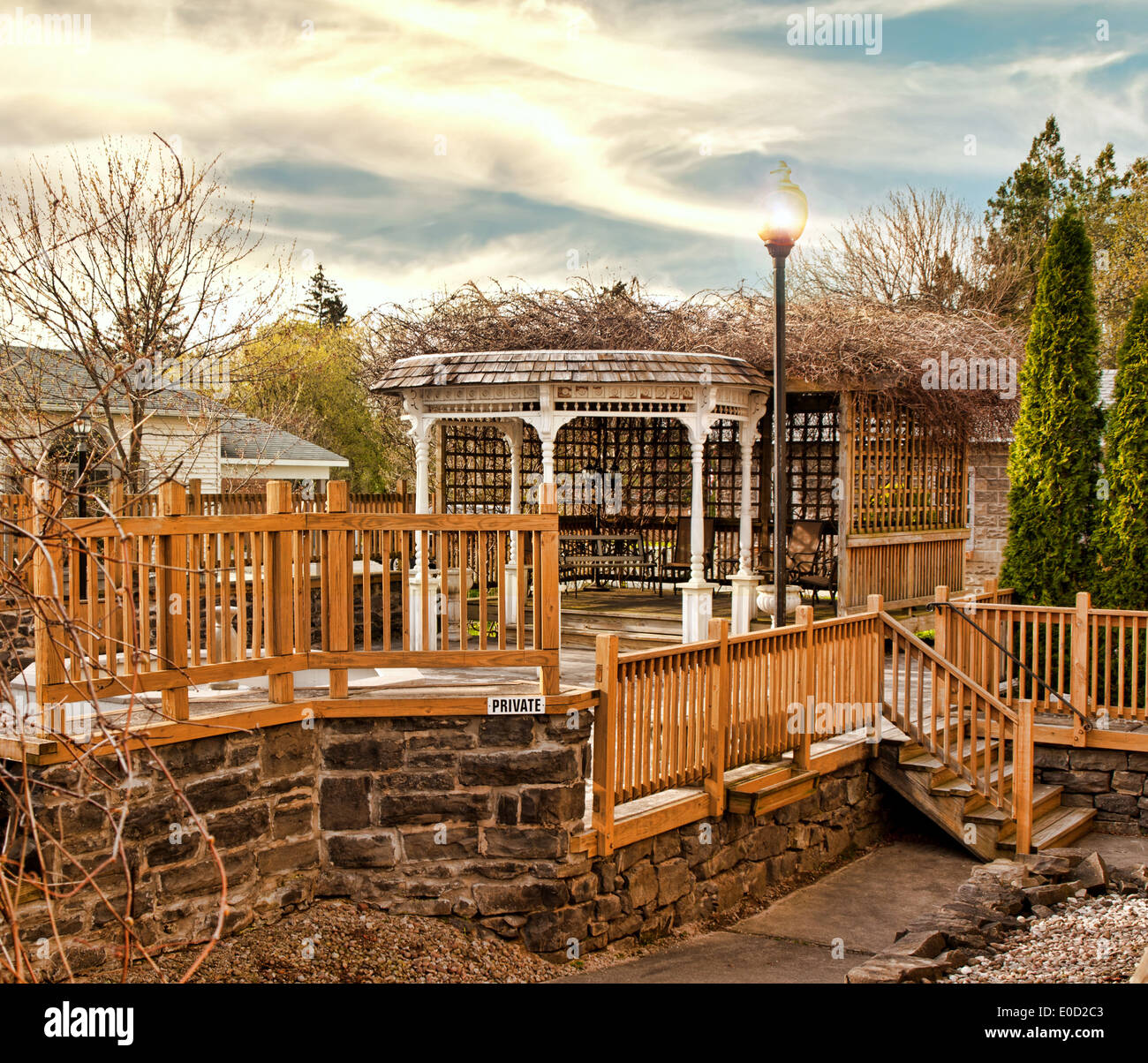 Cedar furniture outdoor hi-res stock photography and images - Alamy
