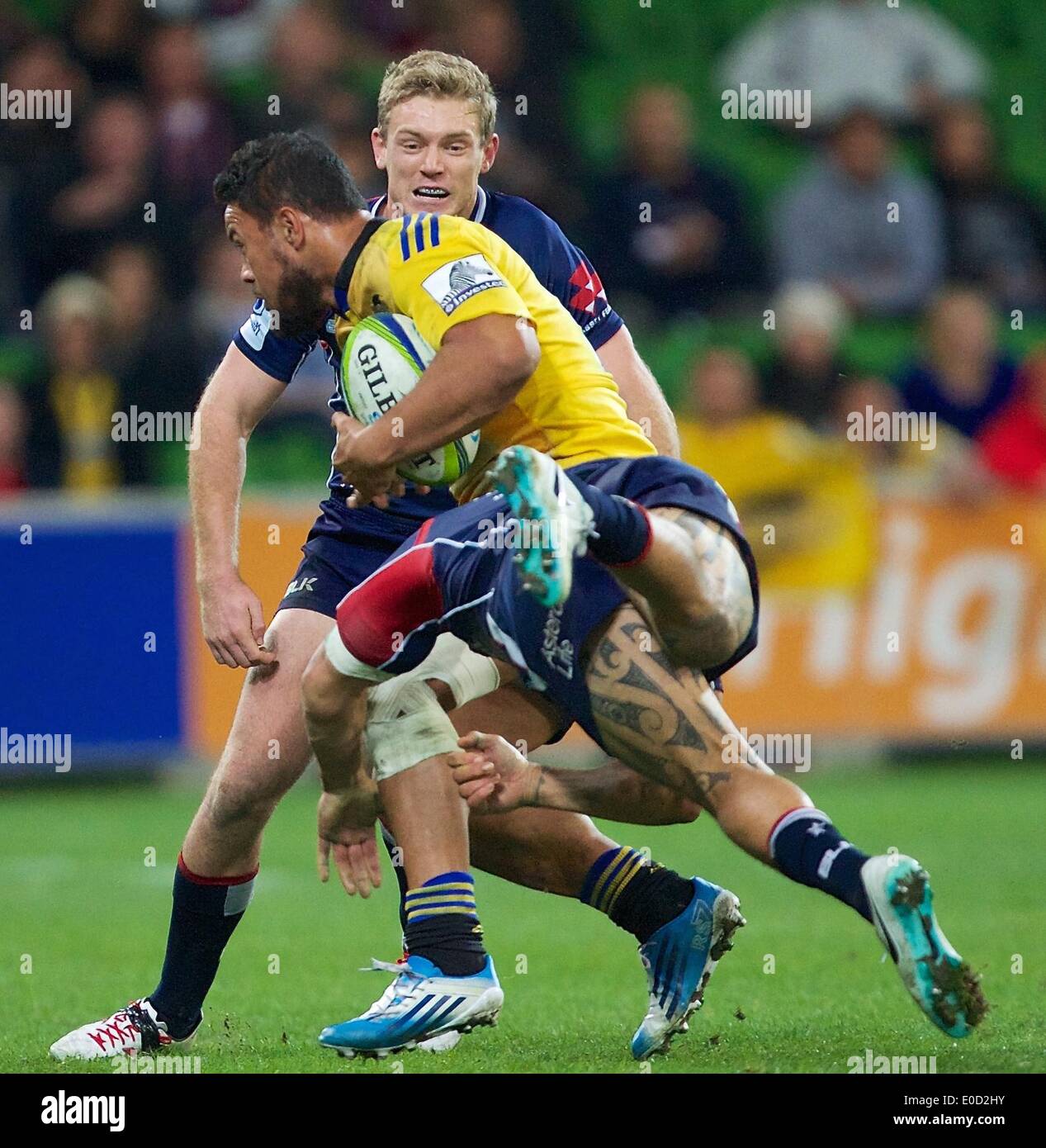 Melbourne, Victoria, Australia. 9th May, 2014. TAMATI ELLISON and BRYCE ...