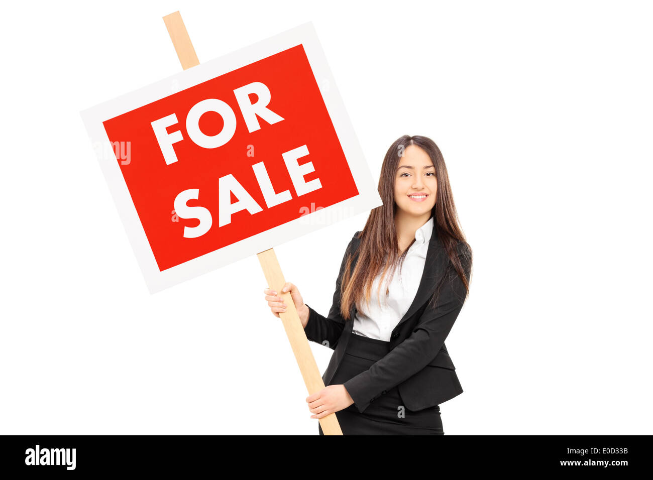 Lady Real Estate Sign