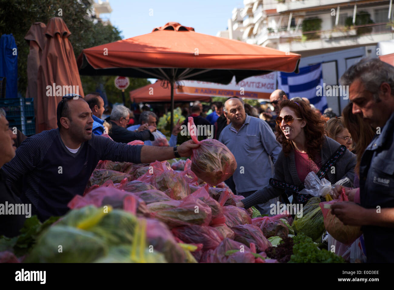 Greek Farmers provide their products for free in Athens. Farmers ...