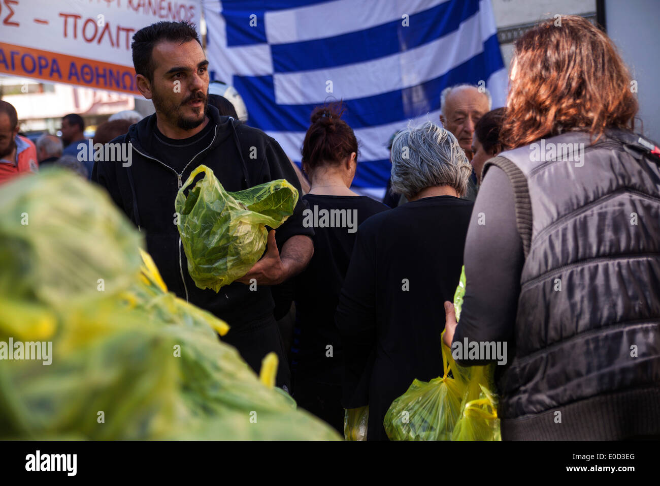 Greek Farmers provide their products for free in Athens. Farmers ...
