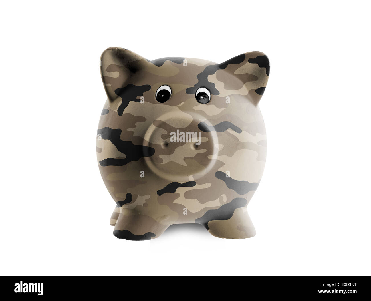 Ceramic piggy bank with painting army camouflage Stock Photo - Alamy