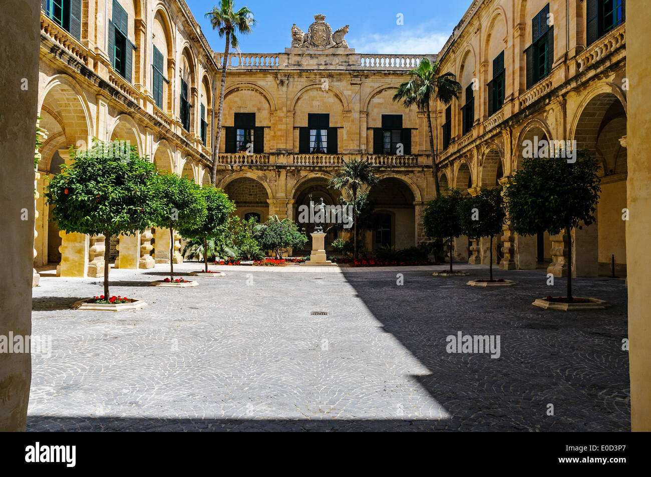 The two-storey buildings of the Grandmaster's Palace erected around ...