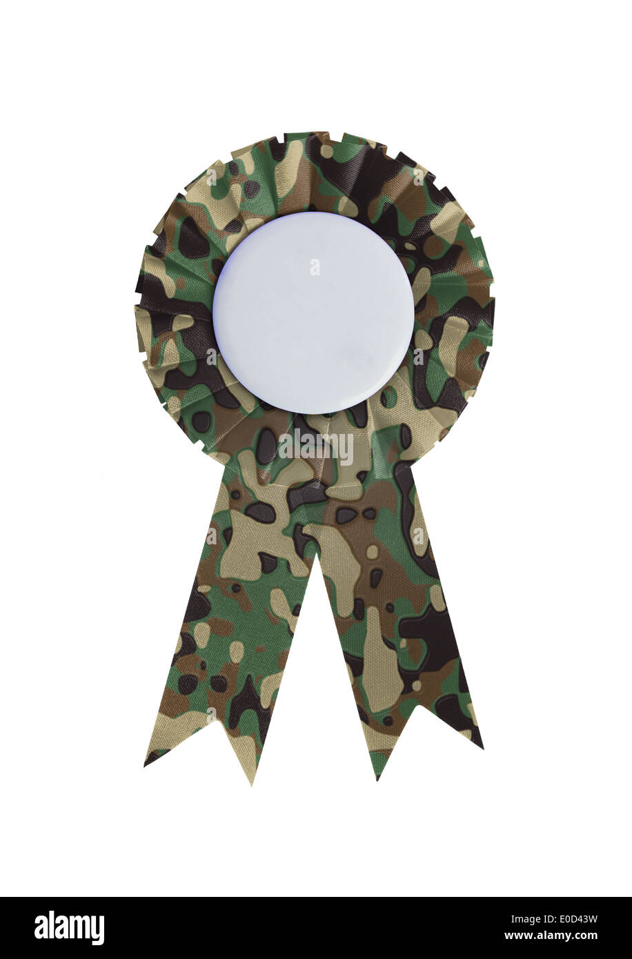 Award ribbon isolated on a white background camouflage Stock Photo - Alamy