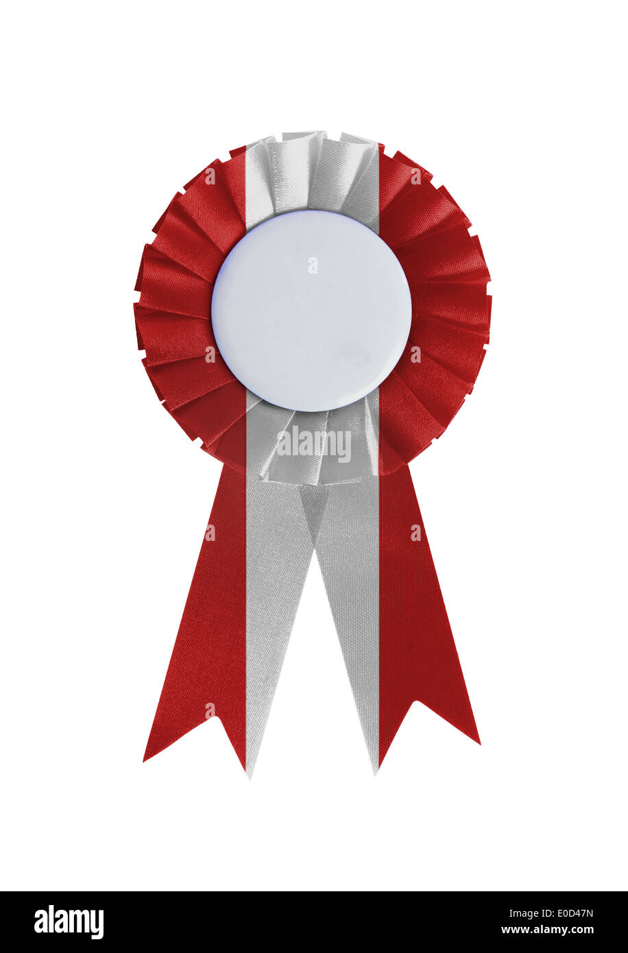 Award ribbon isolated on a white background Peru Stock Photo - Alamy