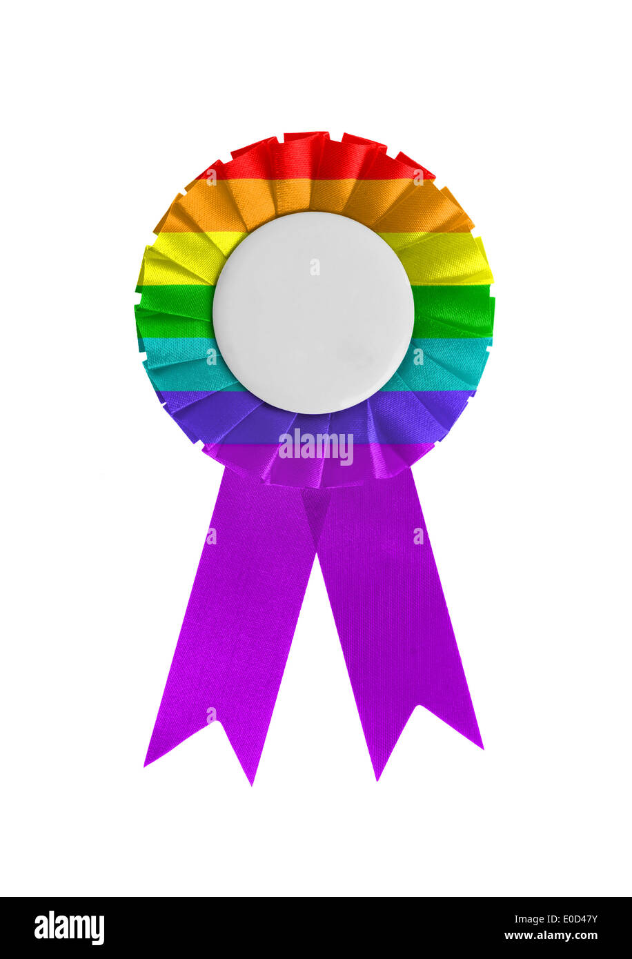 Award ribbon isolated on a white background rainbow flag Stock Photo ...