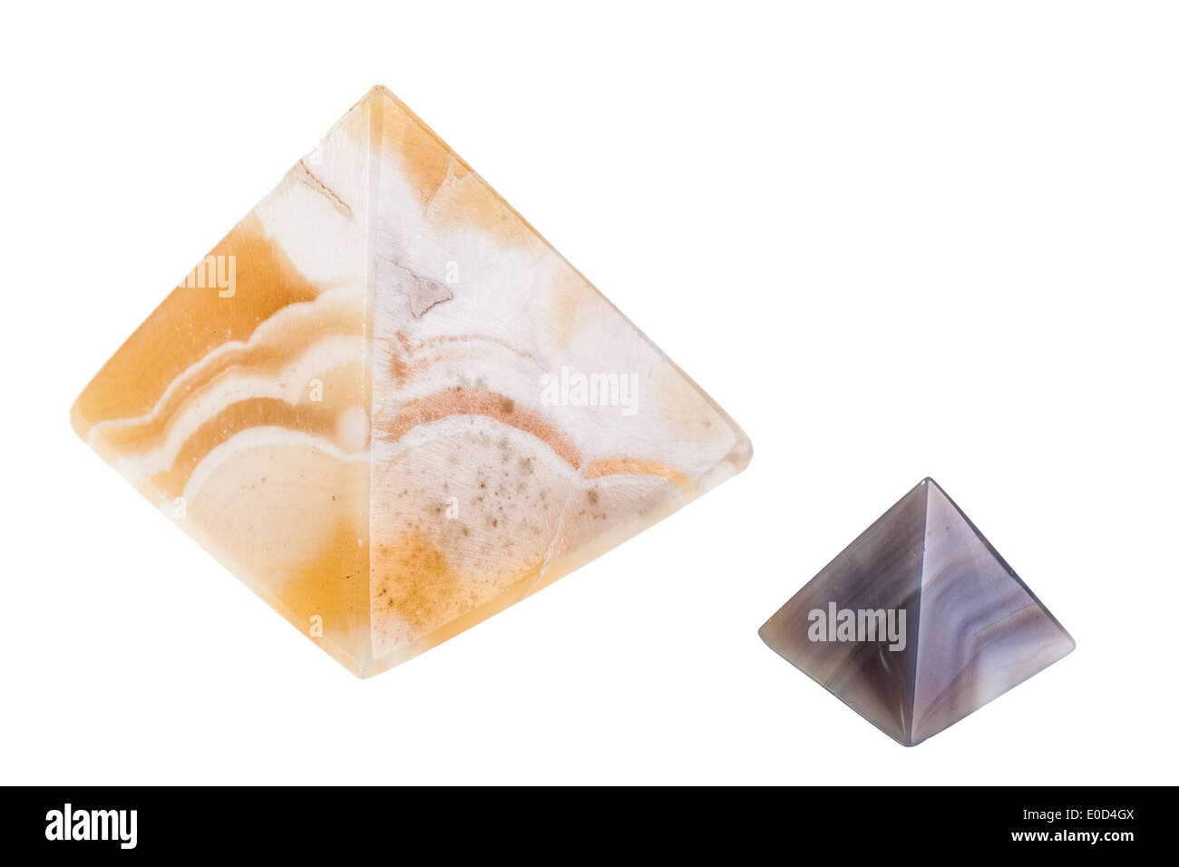 a small pyramid isolated over a white background Stock Photo - Alamy