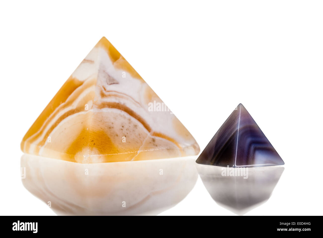 a small pyramid isolated over a white background Stock Photo - Alamy