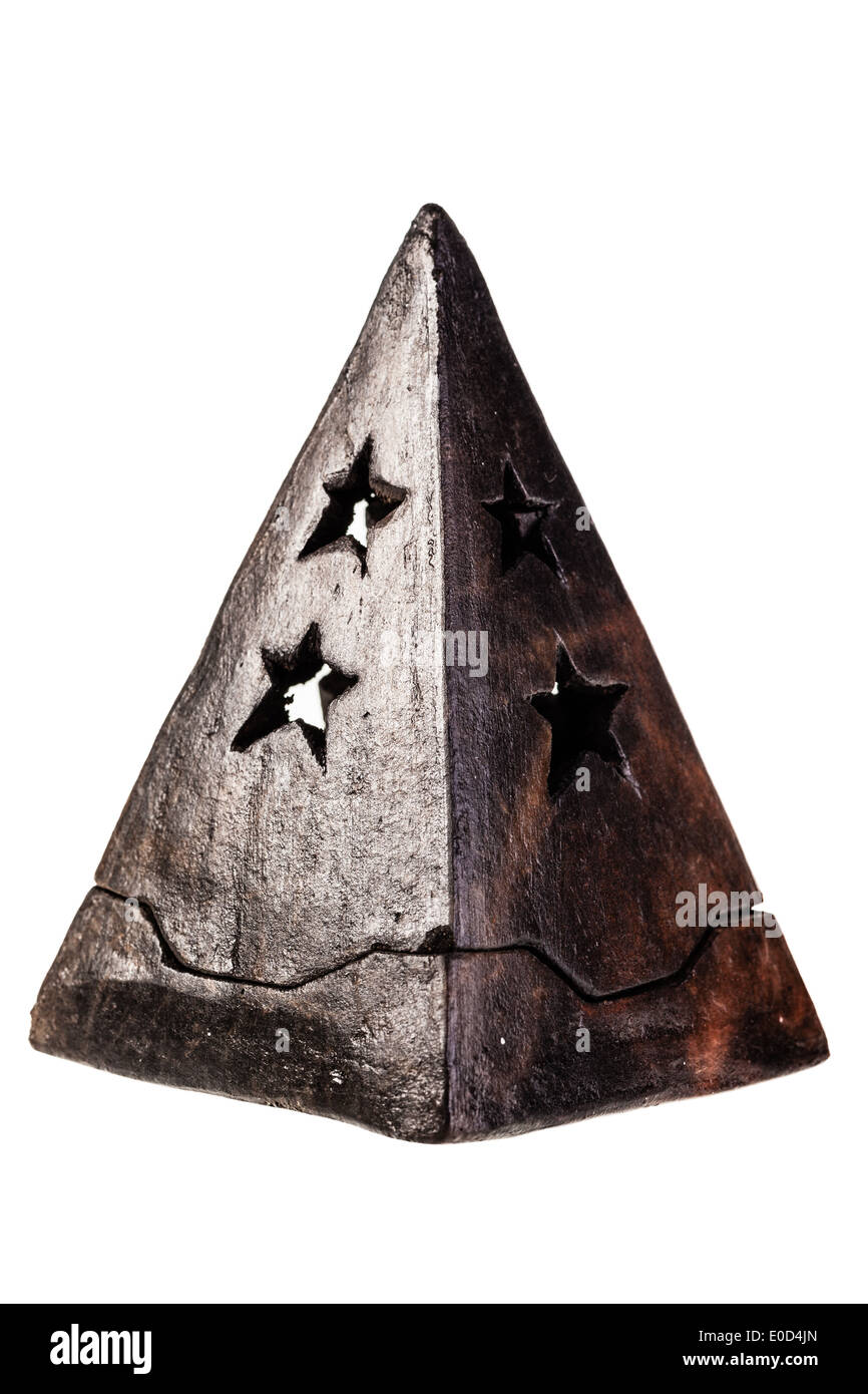 a small pyramid isolated over a white background Stock Photo - Alamy