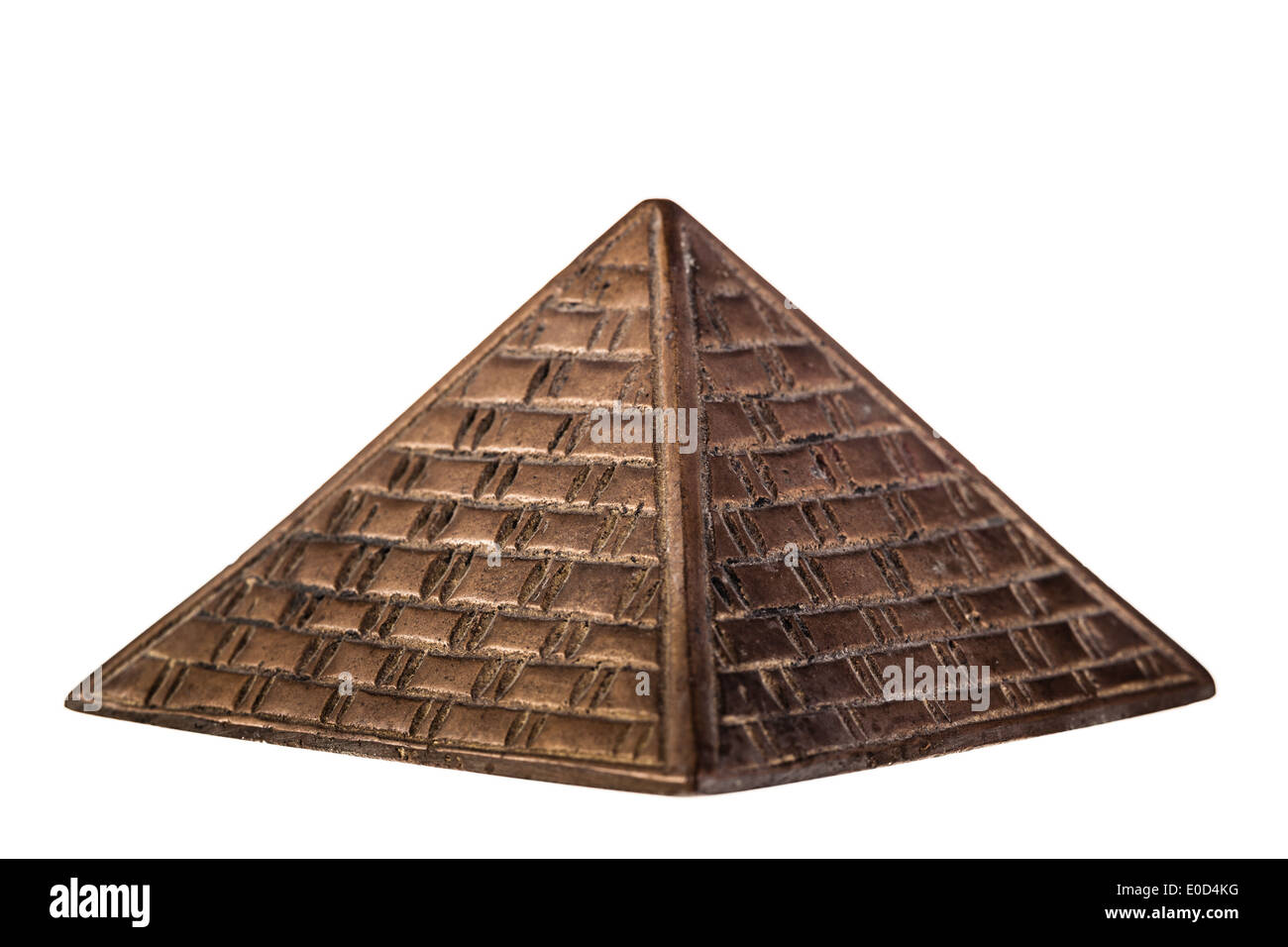 a small pyramid isolated over a white background Stock Photo - Alamy