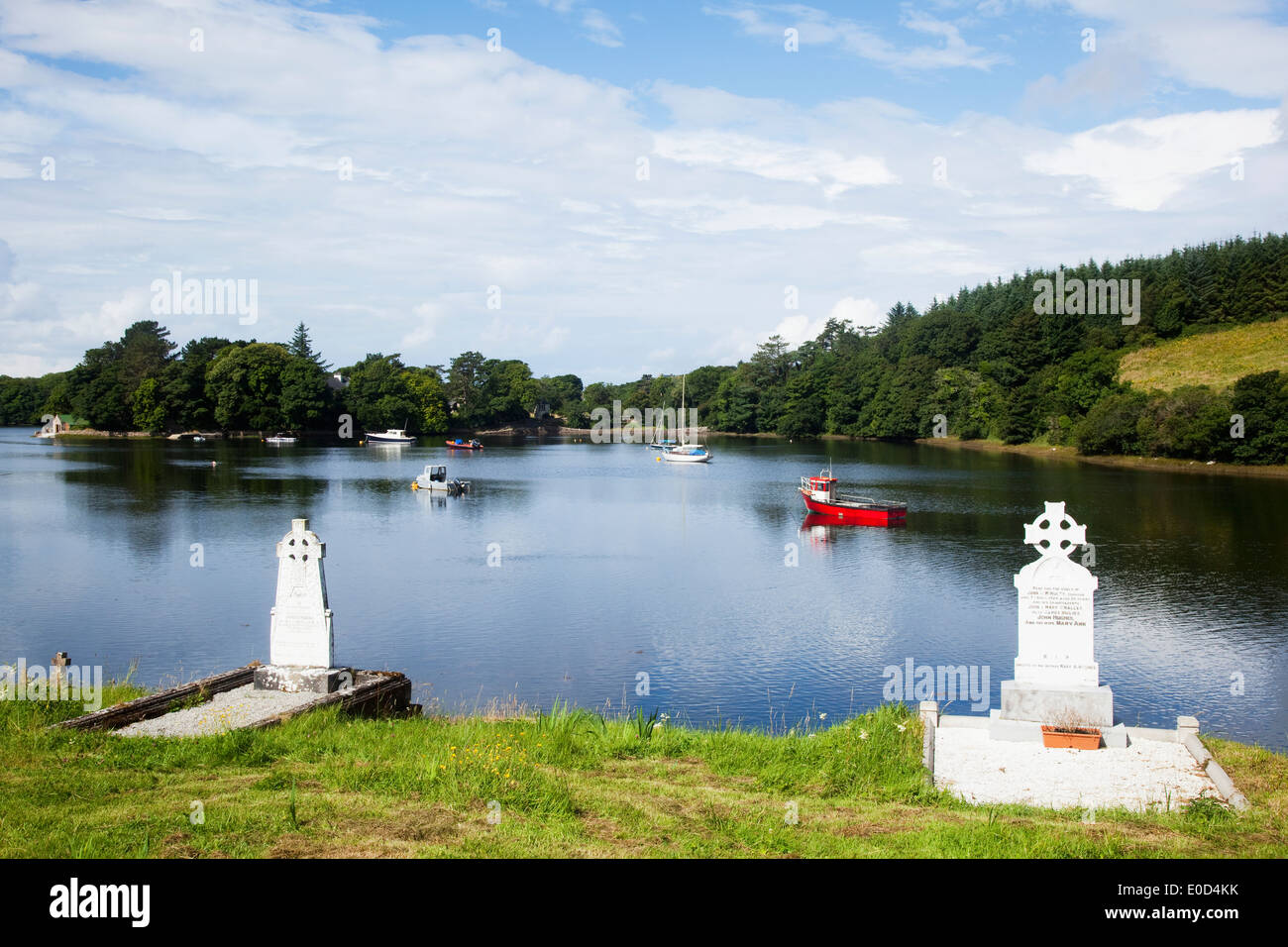 View from Burrishoole Abbey, near Newport; County Mayo, Ireland Stock ...