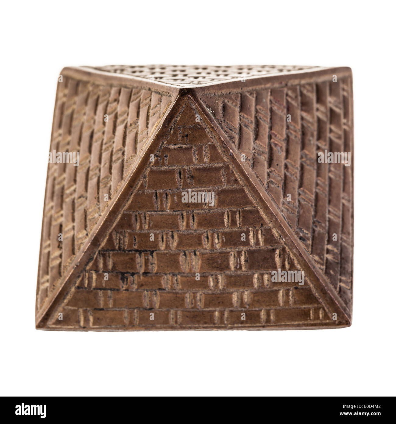 a small pyramid isolated over a white background Stock Photo - Alamy