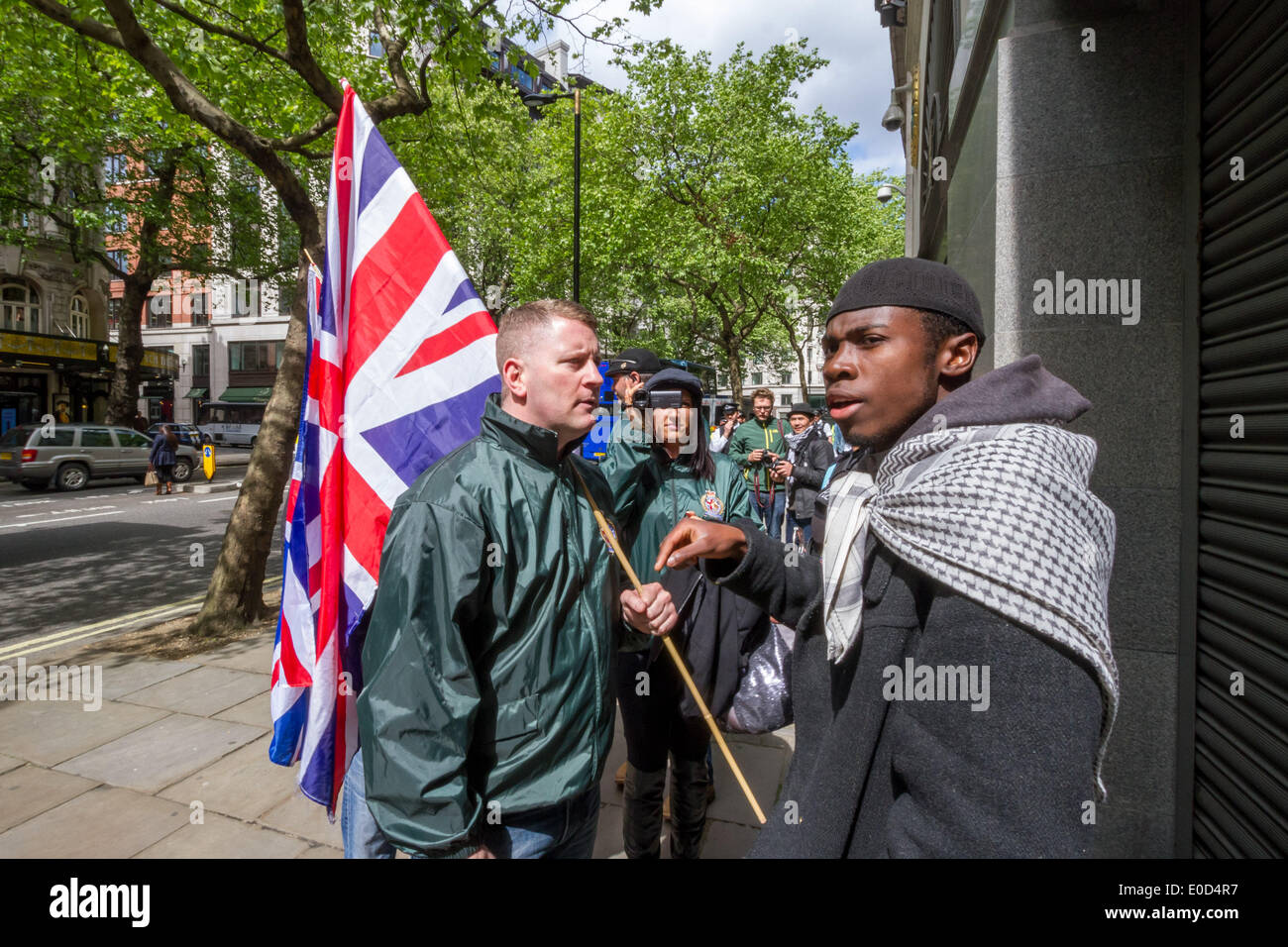 London, UK. 09th May, 2014. Radical Islamists and British far-right ...