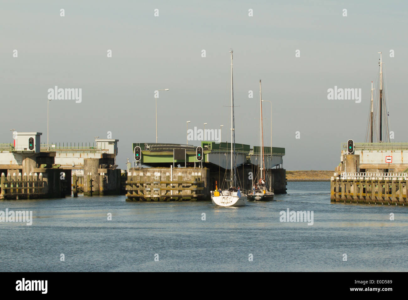 A bridge in the famous dutch afsluitdijk Stock Photo - Alamy