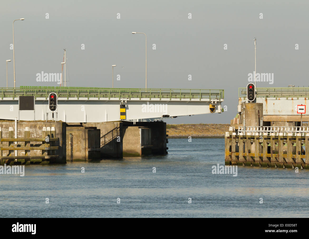 A bridge in the famous dutch afsluitdijk Stock Photo - Alamy
