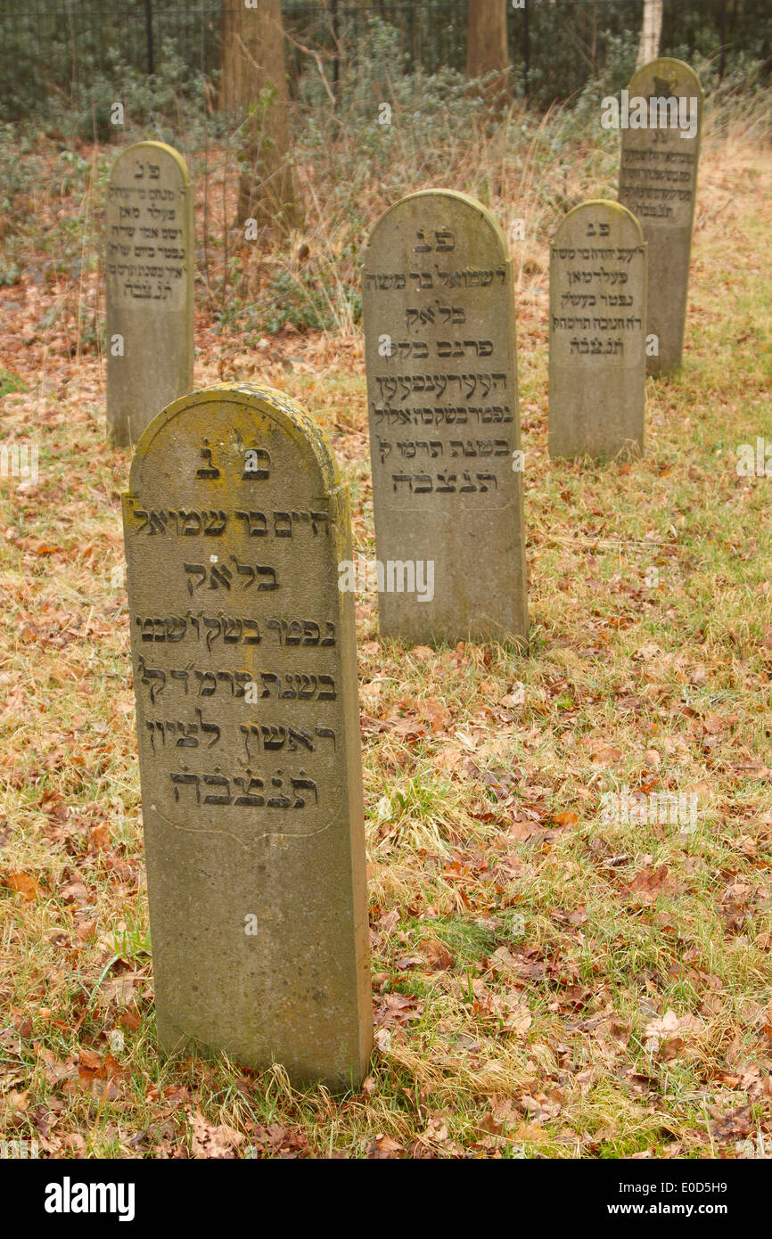 A gravestone on an old jewish graveyard Stock Photo - Alamy