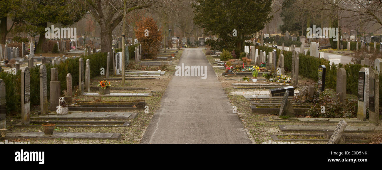 A new graveyard in Holland Stock Photo - Alamy
