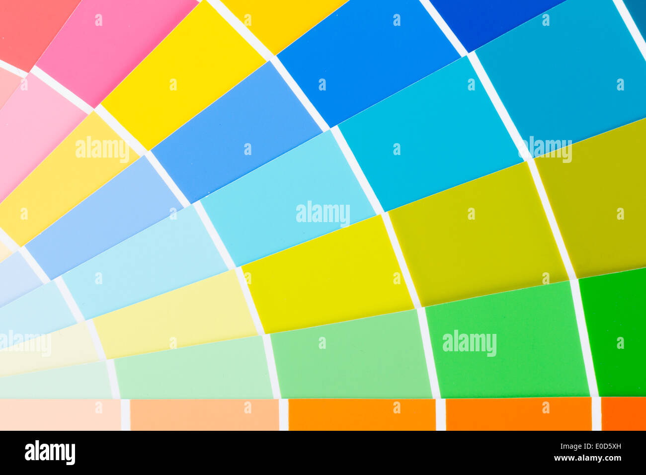 Vector Colour Card With A Small Selection Of Colors Stock Photo Alamy