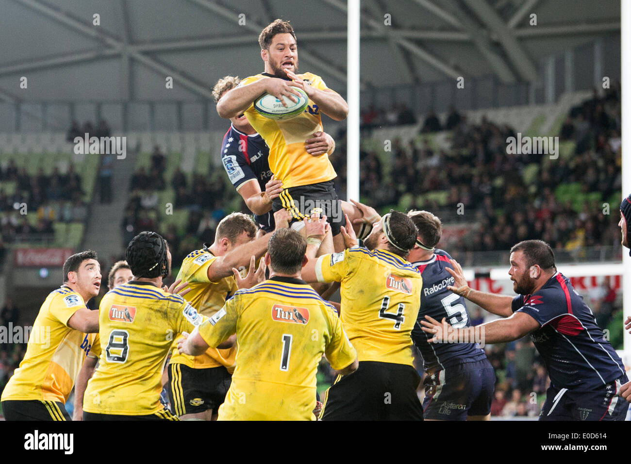 Melbourne, Australia. 09th May, 2014. Jack Lam of the Hurricanes ...