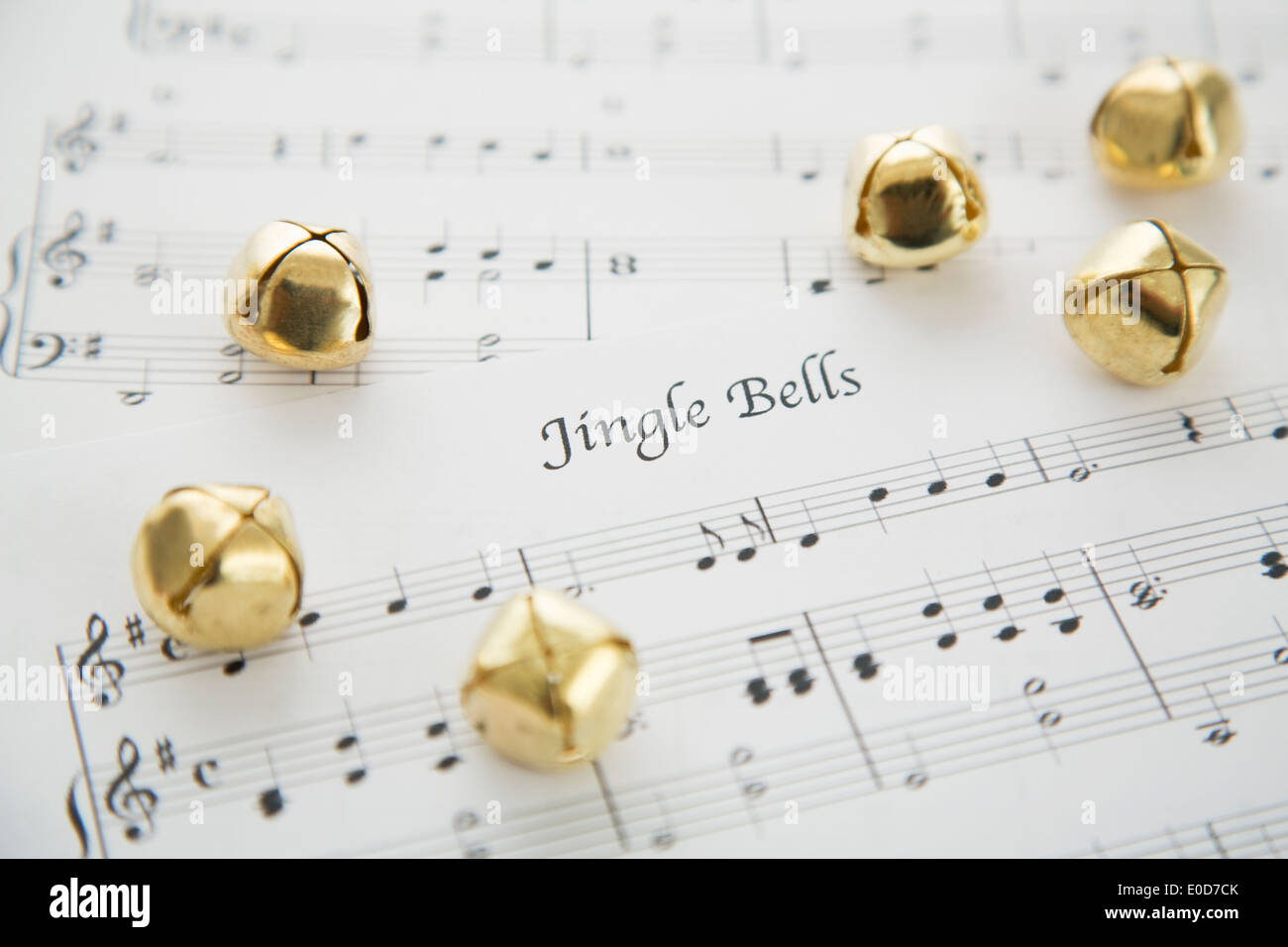 Bell with sheet music hi-res stock photography and images - Alamy