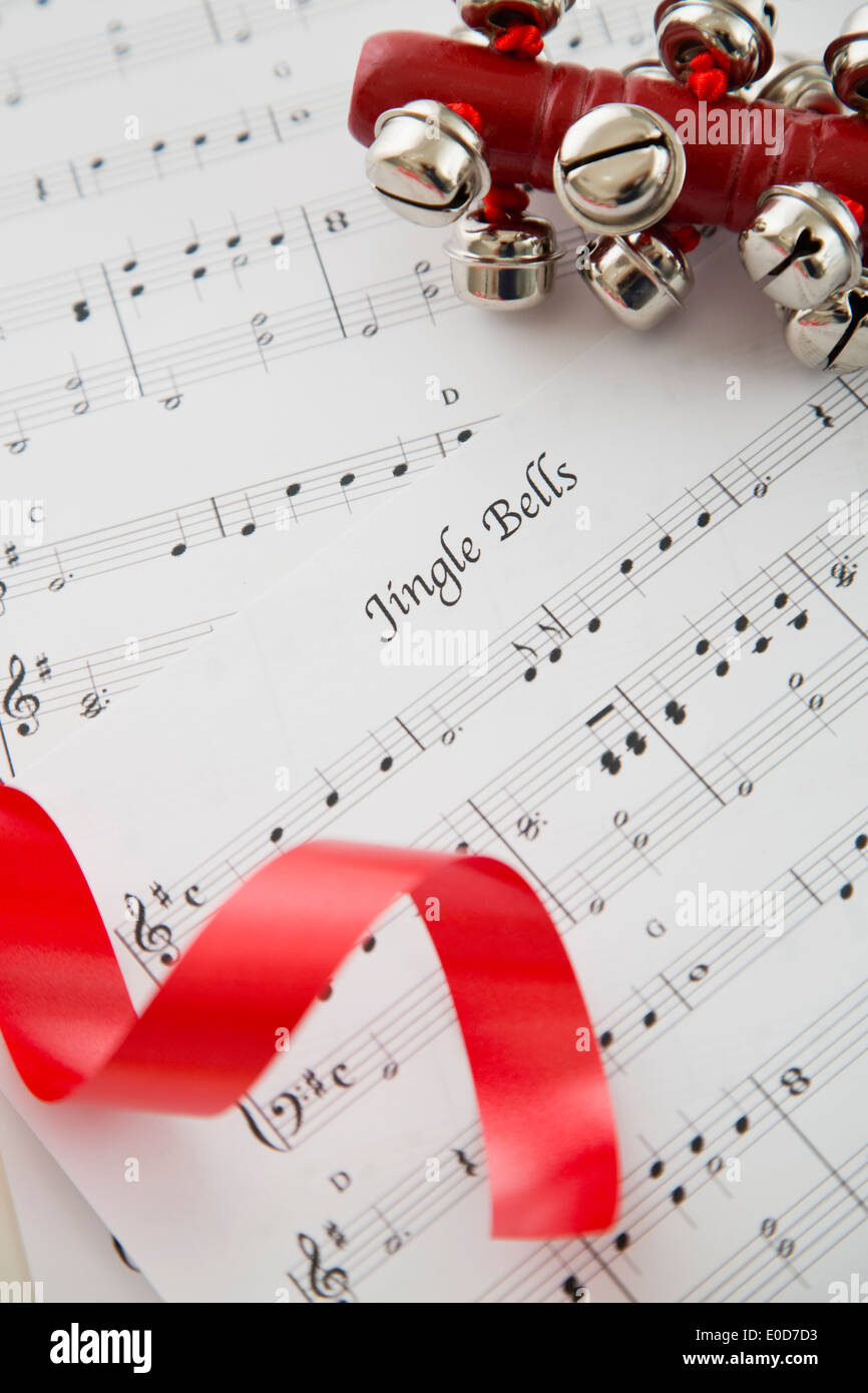 Bell with sheet music hi-res stock photography and images - Alamy