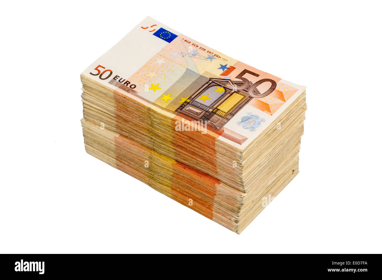 Pile euro notes Cut Out Stock Images & Pictures - Alamy