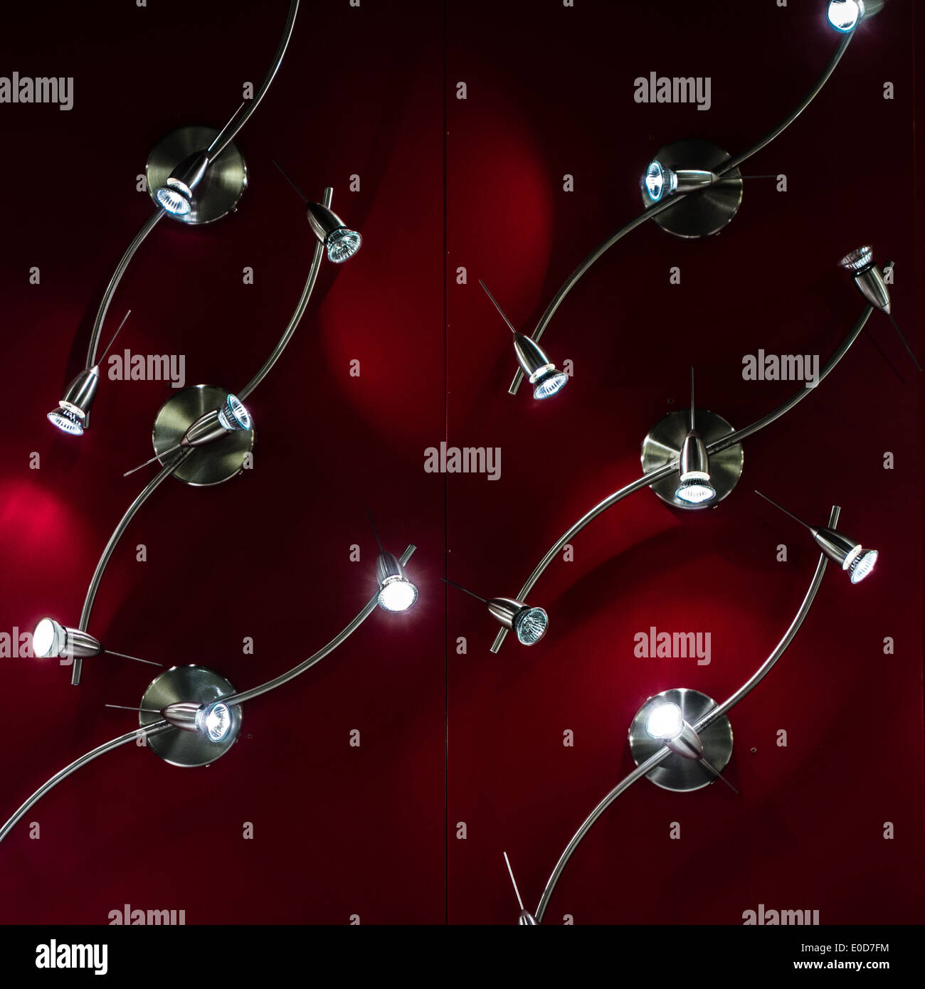 Dark room with lamps hi-res stock photography and images - Alamy