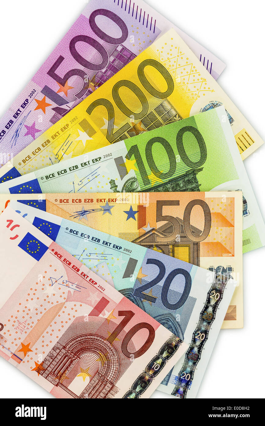Euro, money, currency, note, notes, bills, cash Stock Photo - Alamy