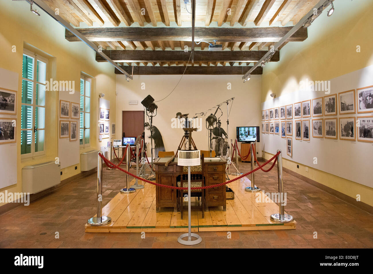 Italy, Emilia Romagna, Brescello, Peppone and Don Camillo museum Stock ...