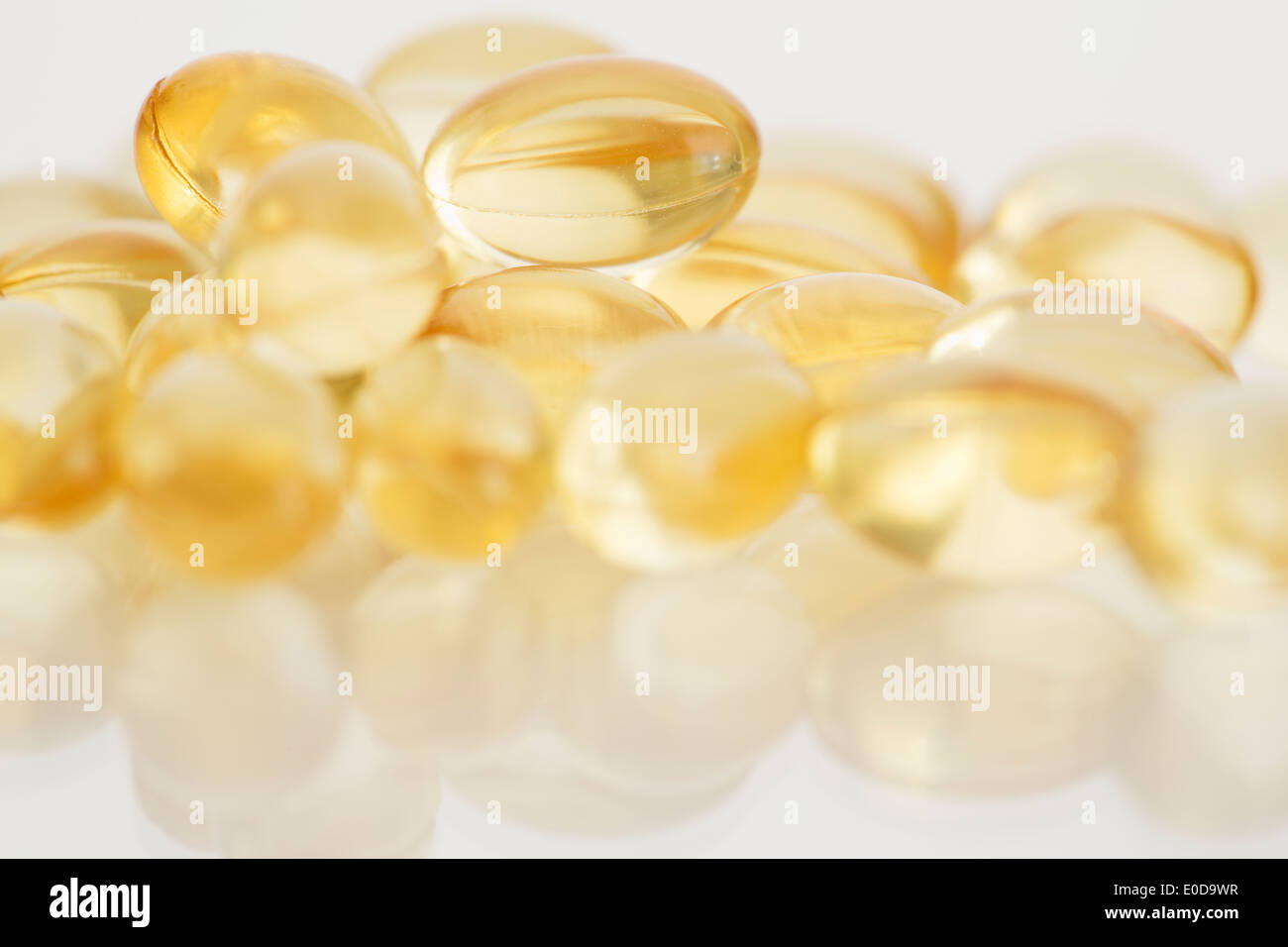 Stack of vitamin capsules Stock Photo - Alamy