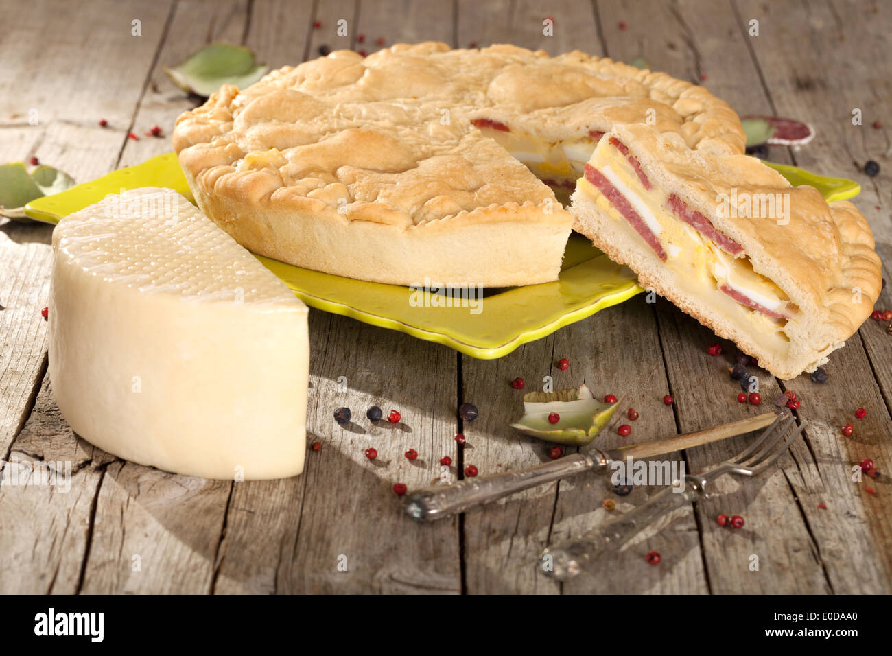 Italian Savoury Pie Stock Photo - Alamy