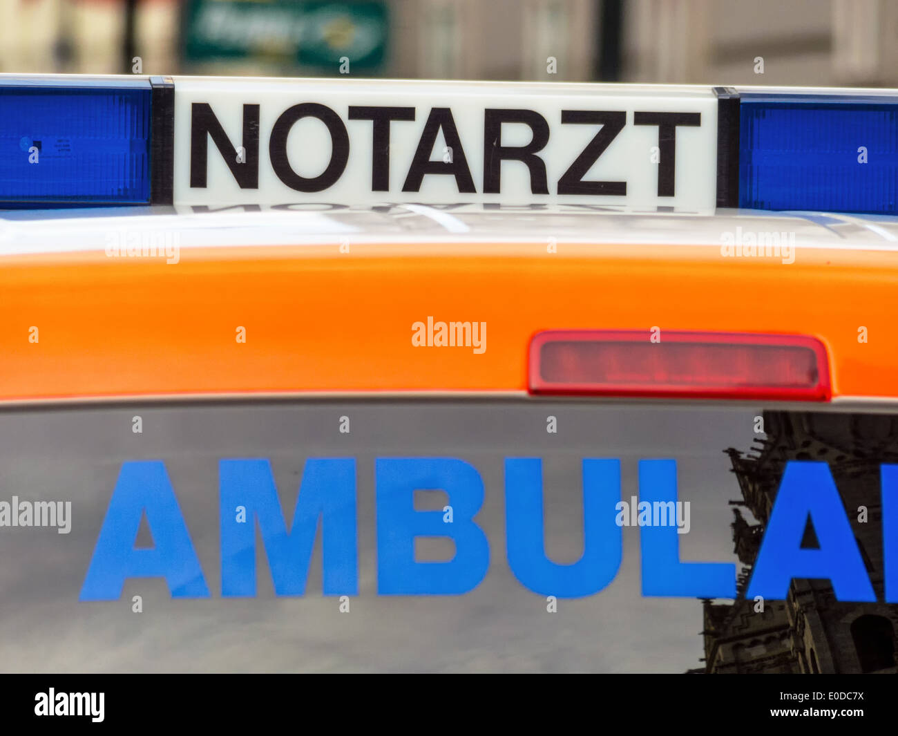 Emergency doctor, vehicle, symbolic photo for rescue, emergency, first ...