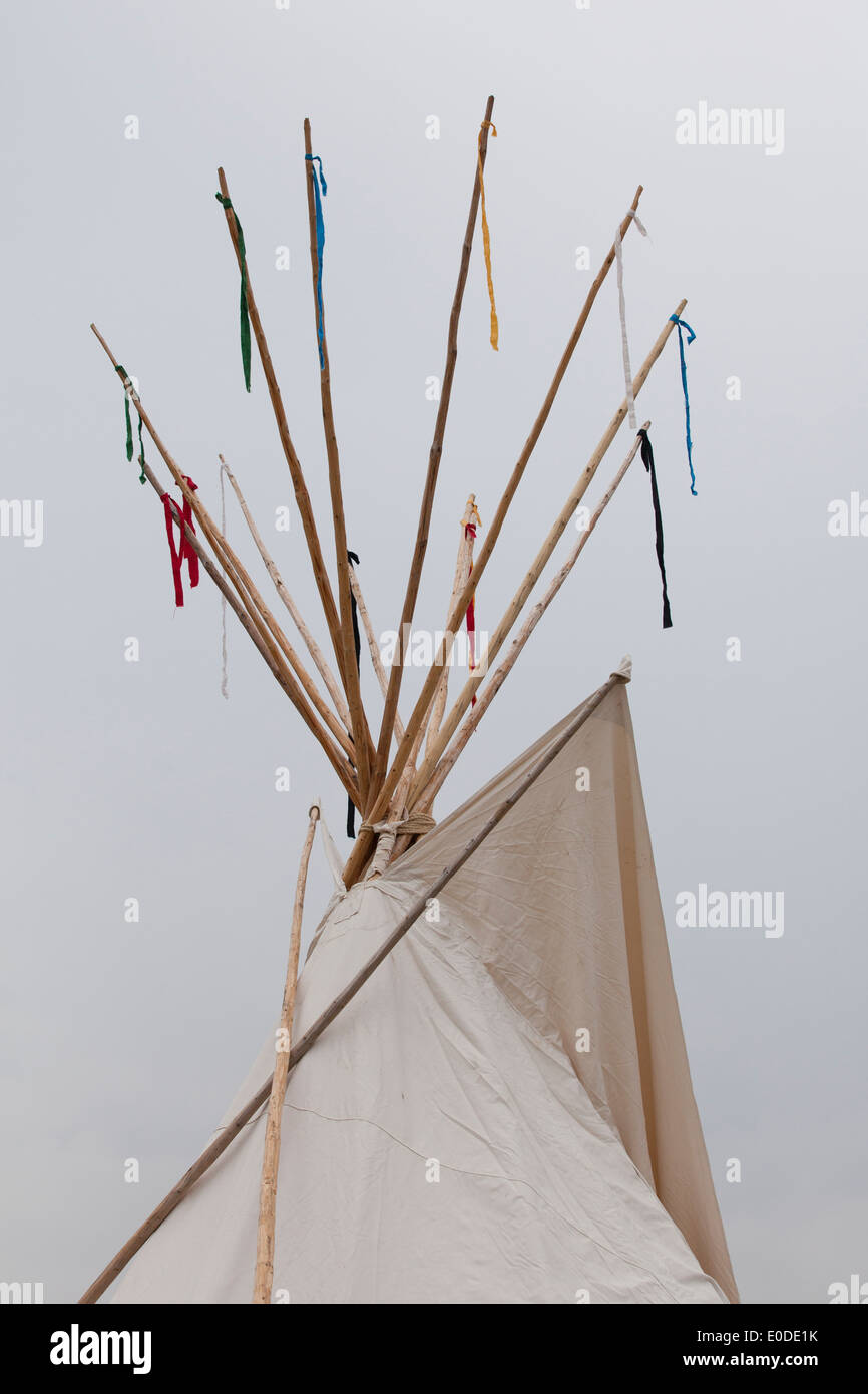 Top of tipi Stock Photo - Alamy