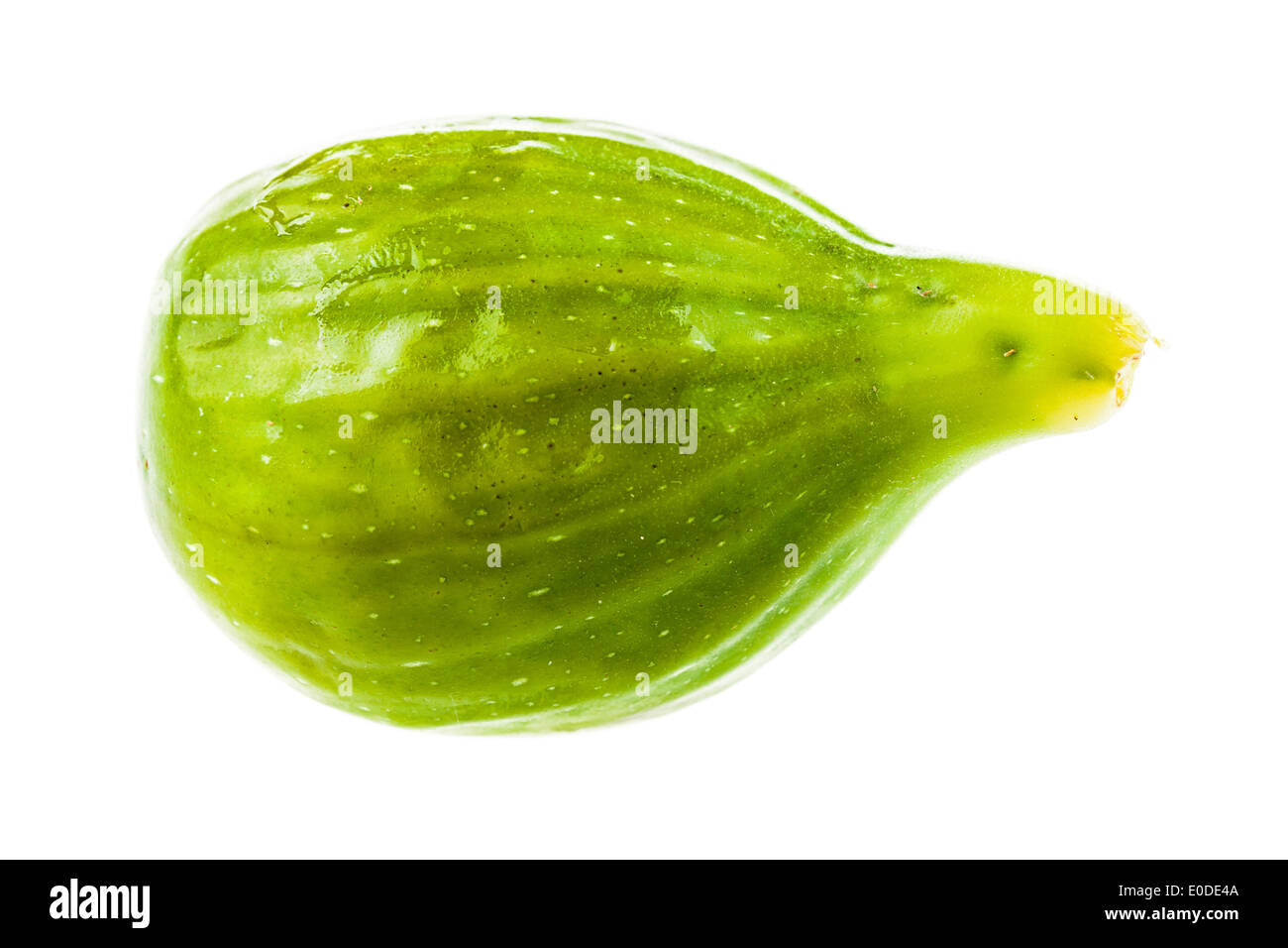 ripe green figs isolated over a white background Stock Photo - Alamy