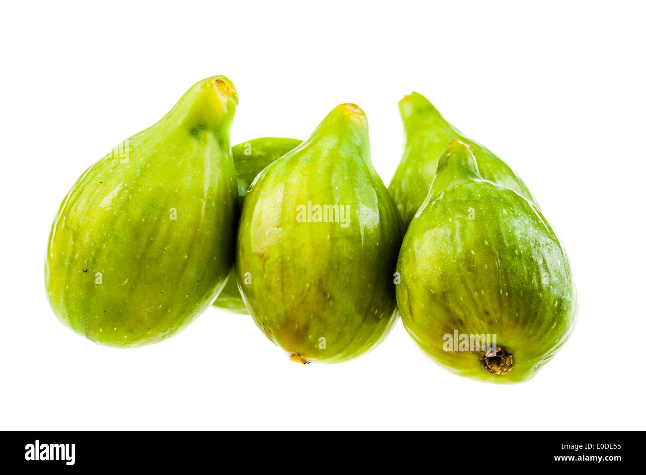 ripe green figs isolated over a white background Stock Photo - Alamy