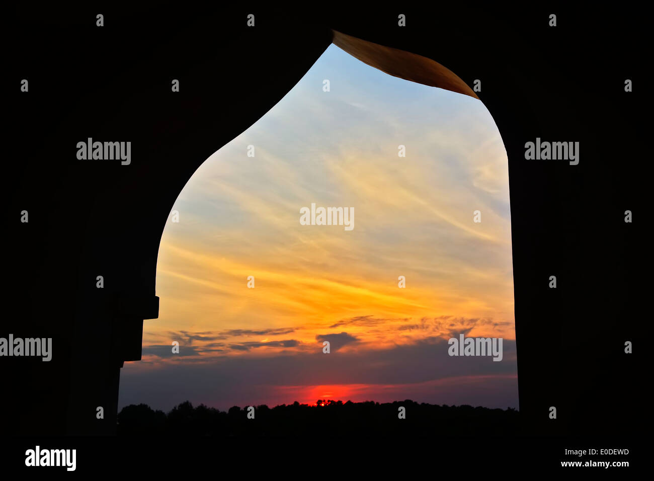 Sunset view from the Grand Mosque in the Philippines Stock Photo - Alamy