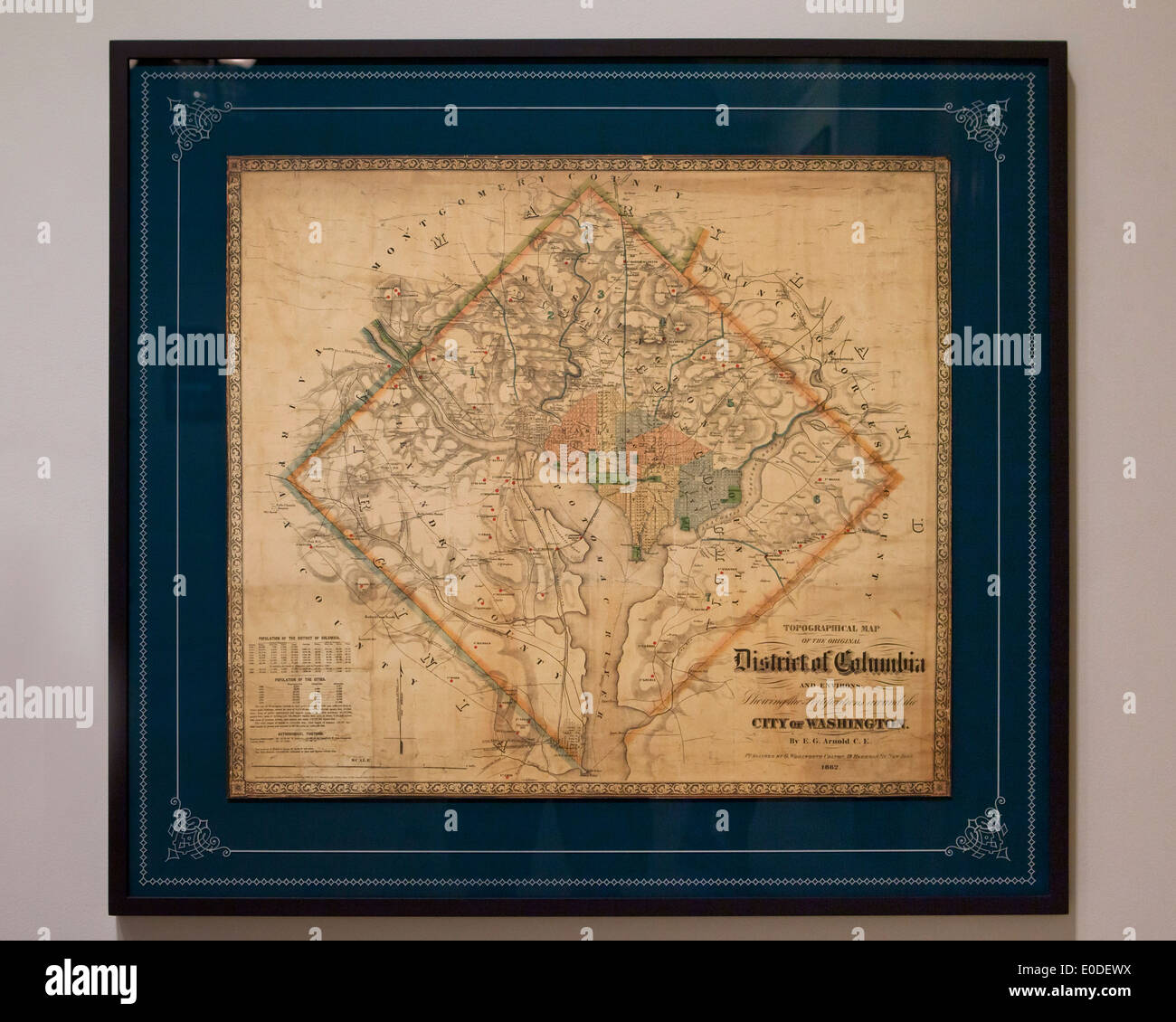 Map of dc hi-res stock photography and images - Alamy