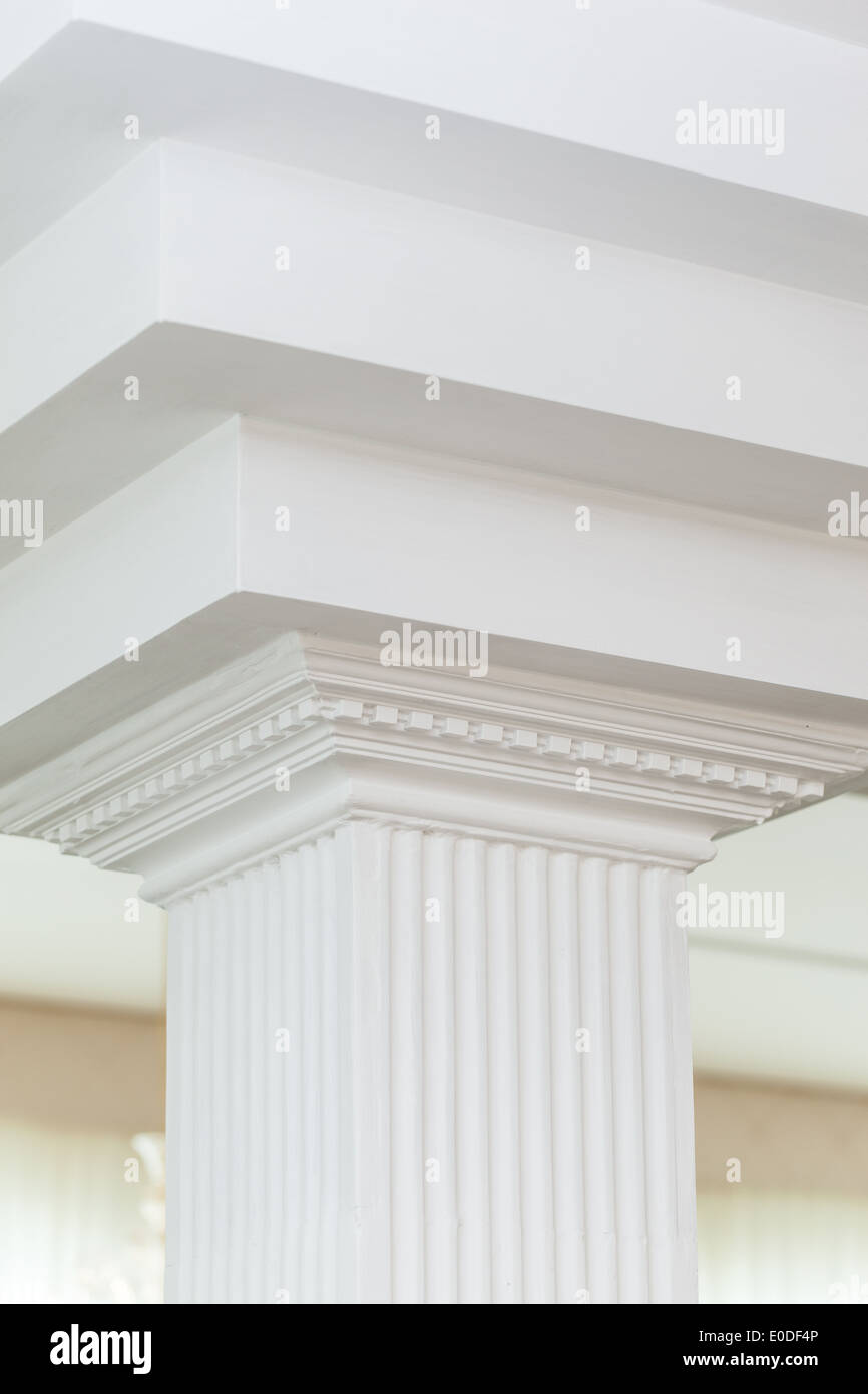 a white and luxurious column in contemporary style Stock Photo - Alamy