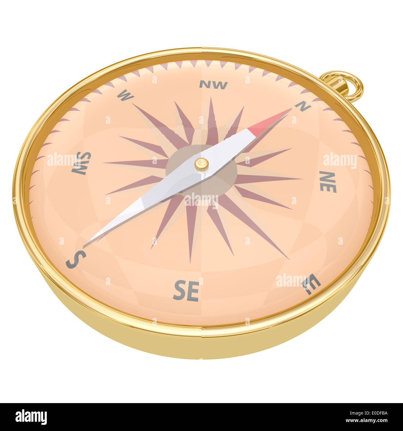 Compass pointing north map Cut Out Stock Images & Pictures - Alamy